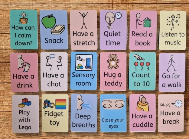 Calming down Flashcards - Feeling and emotions – ASD Resources